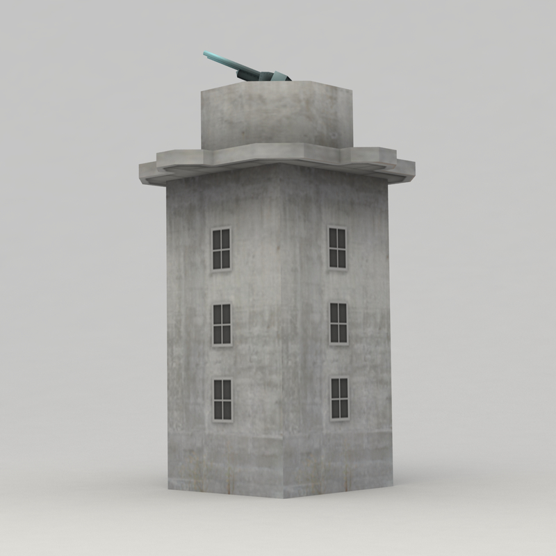 3d flak towers