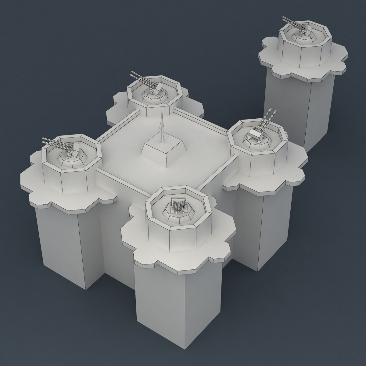 3d flak towers