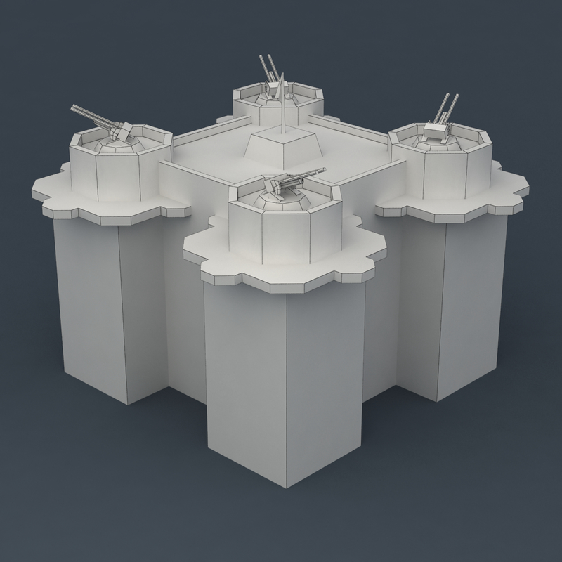 3d flak towers