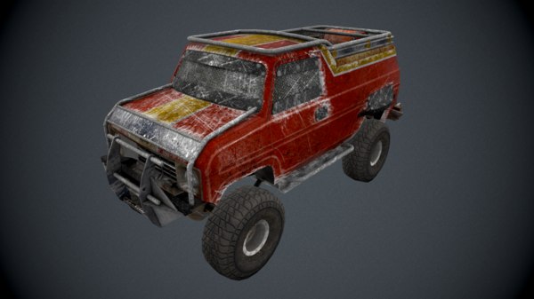 modèle 3D de post apocalypse van - TurboSquid 1054782