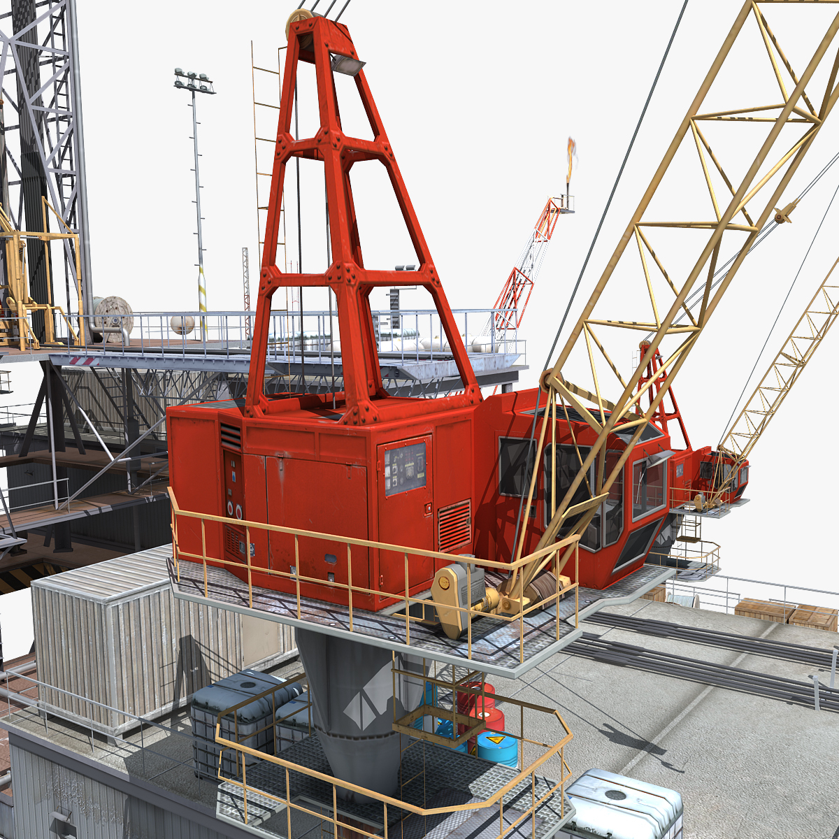 oil rig 3d max