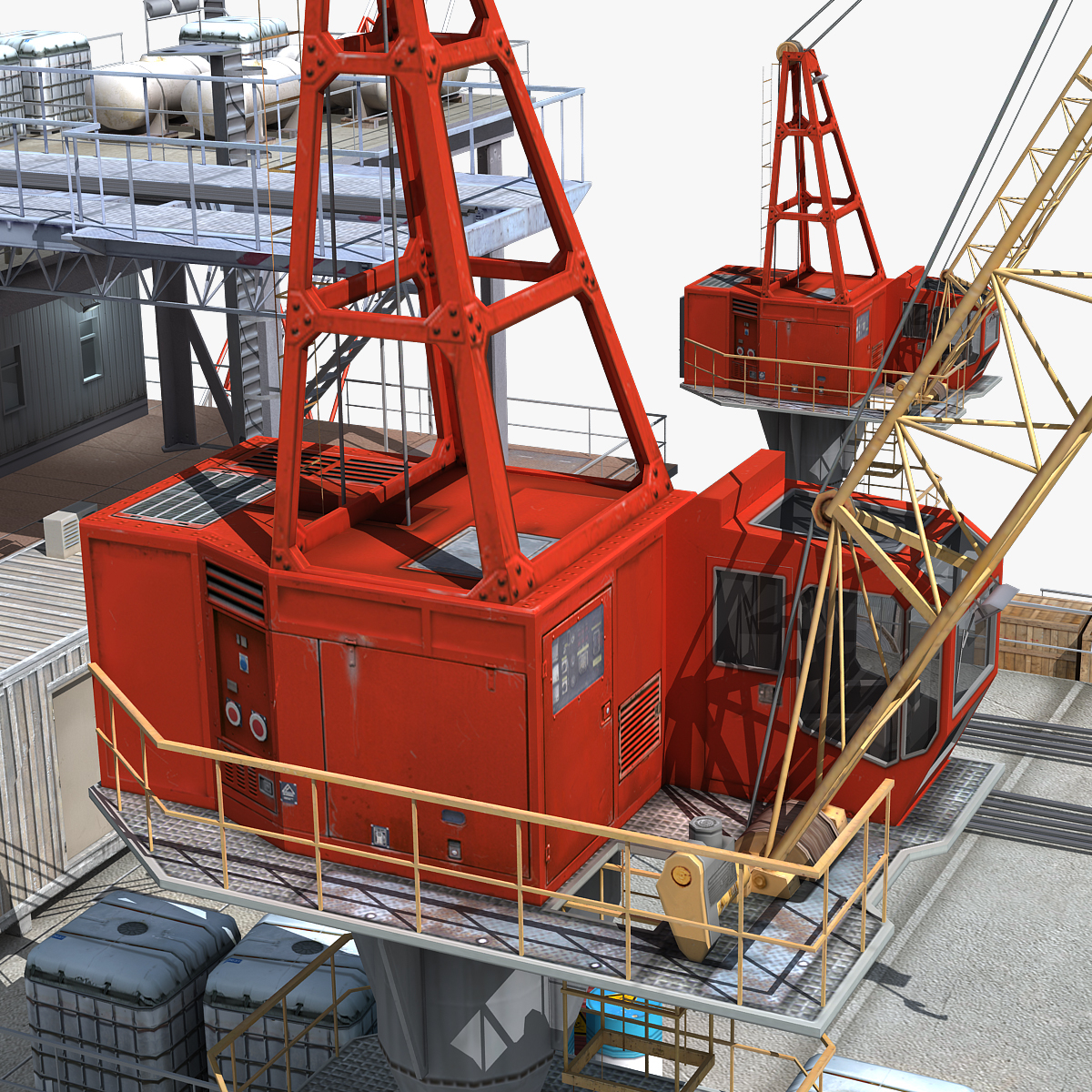 oil rig 3d max