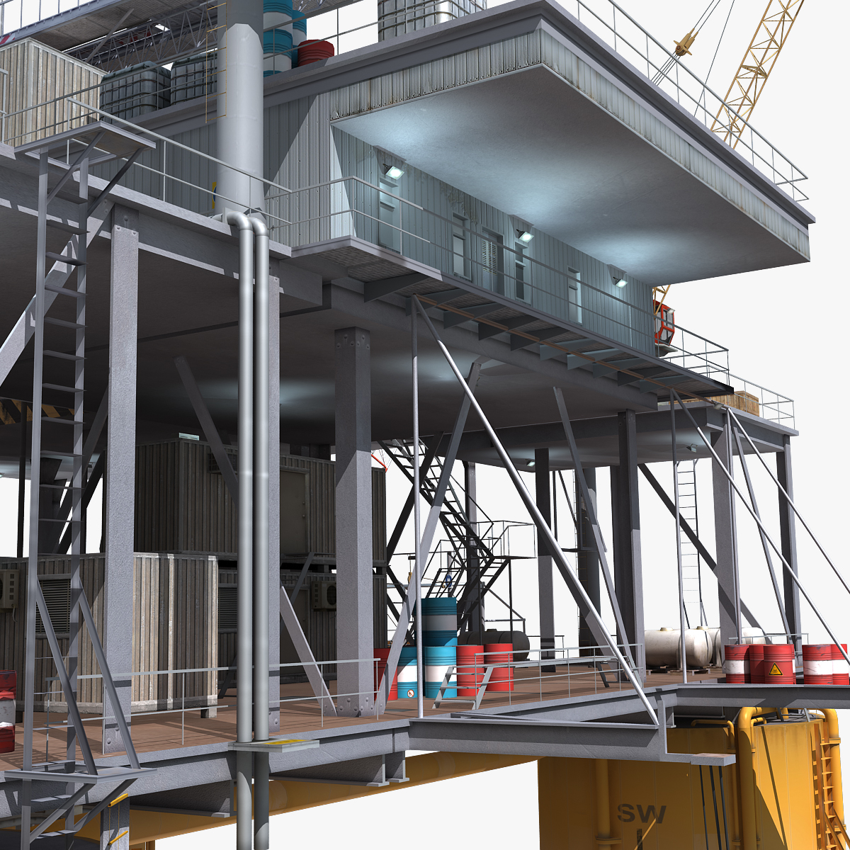 oil rig 3d max
