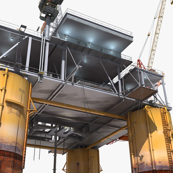oil rig 3d max