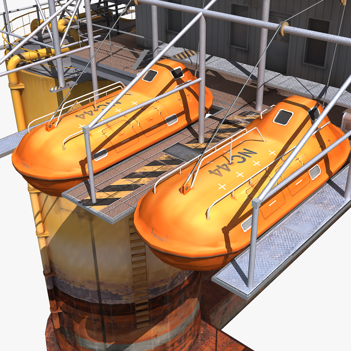 Oil Rig 3d Max