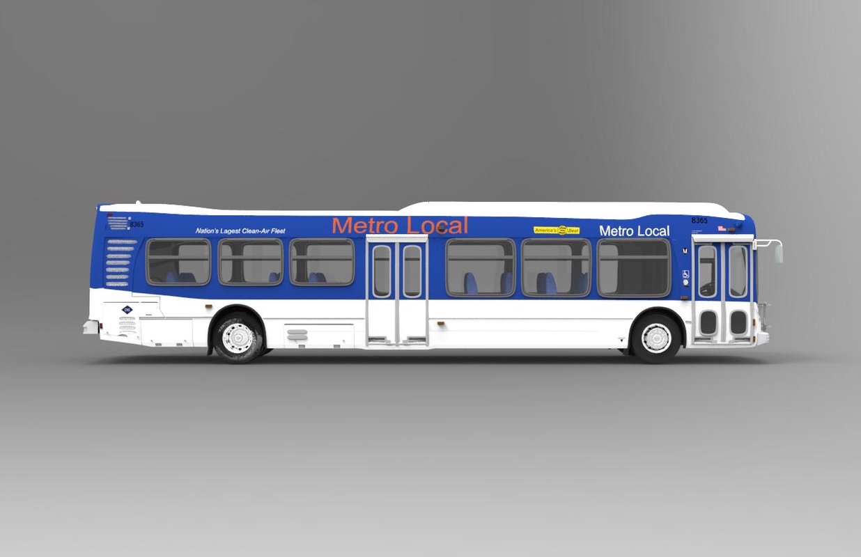 3d model bus