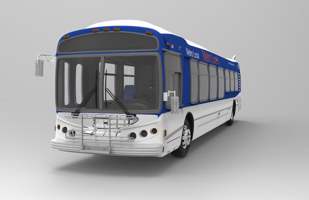 3d model bus