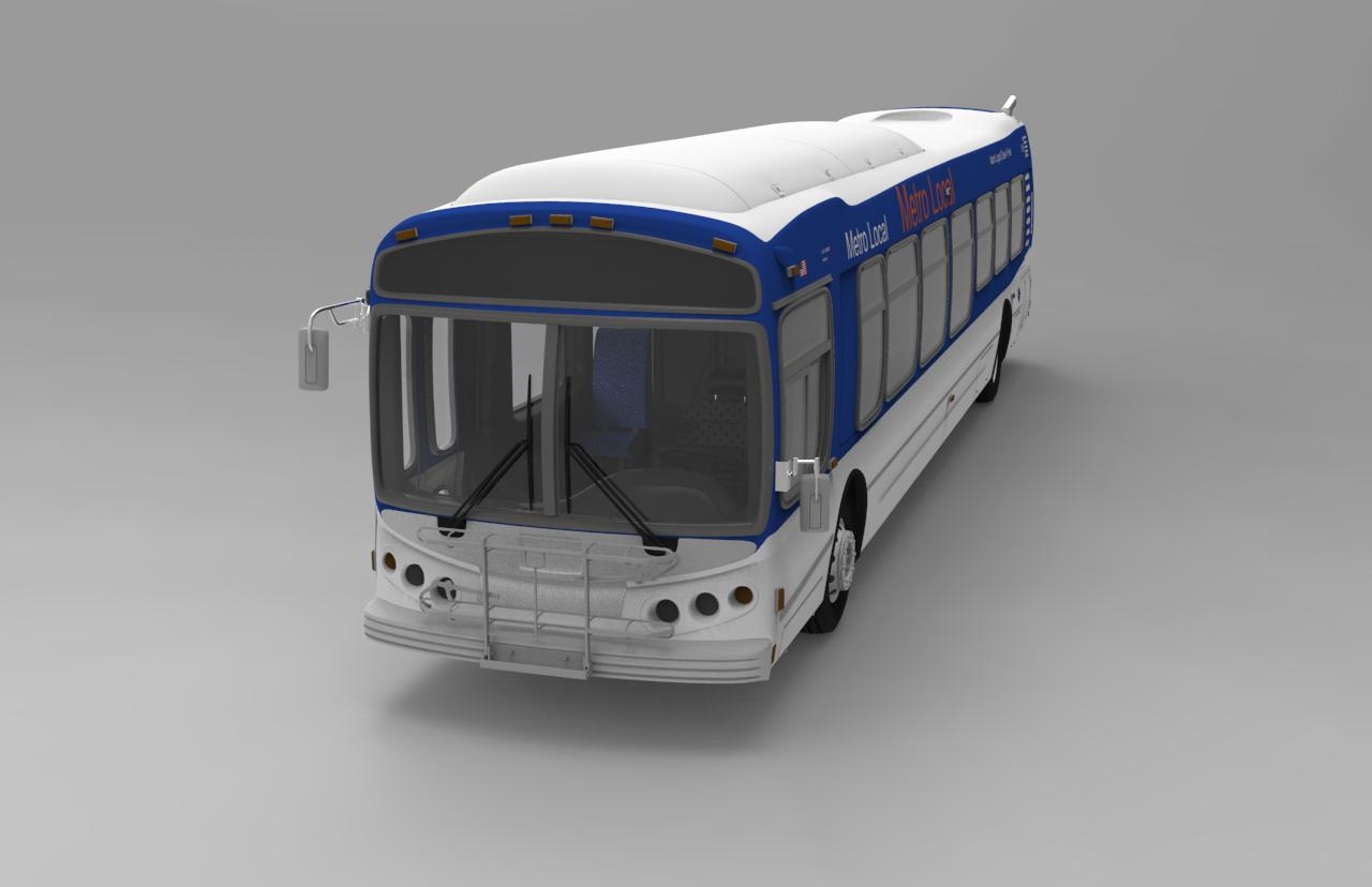 3d model bus