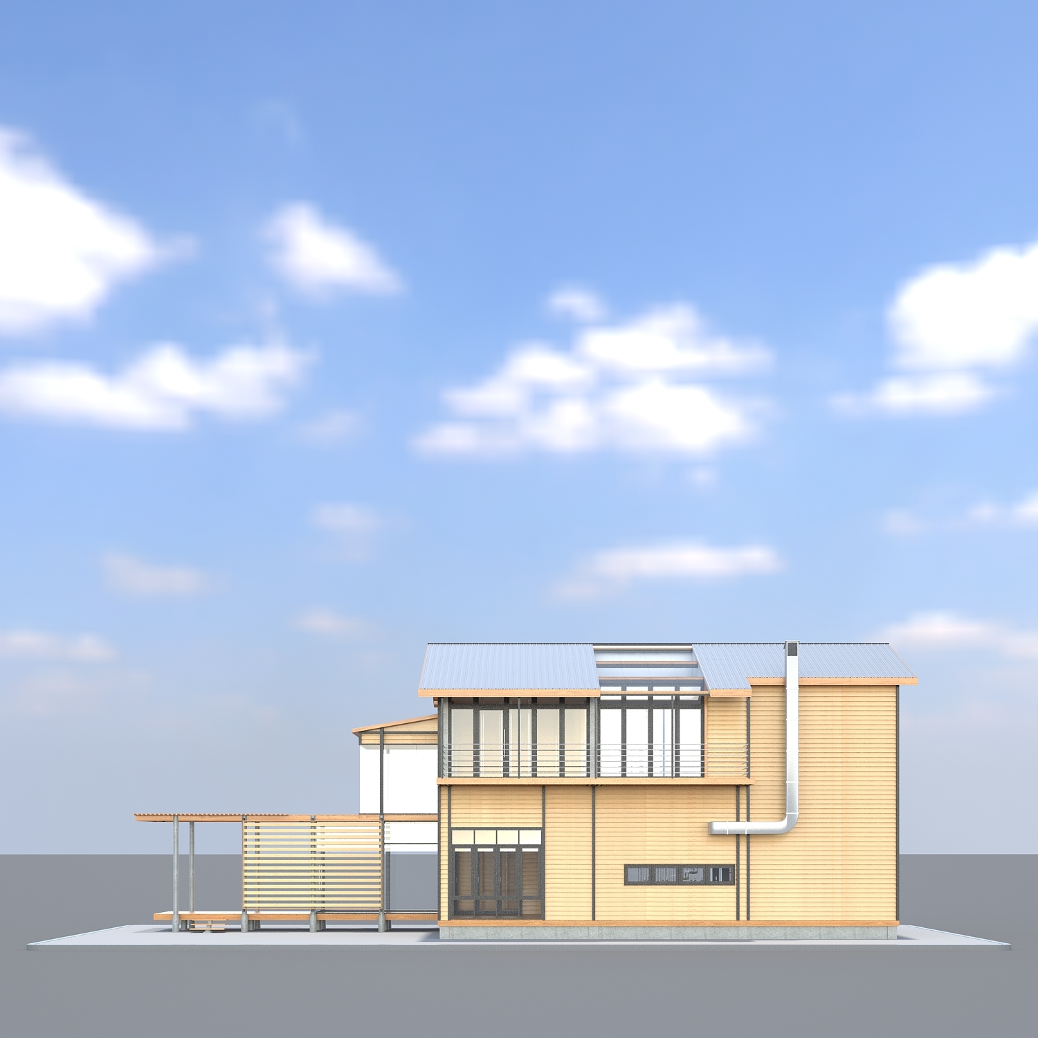 modern house 1 interior 3d model