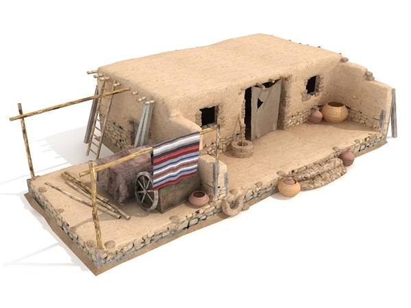 3d model desert house