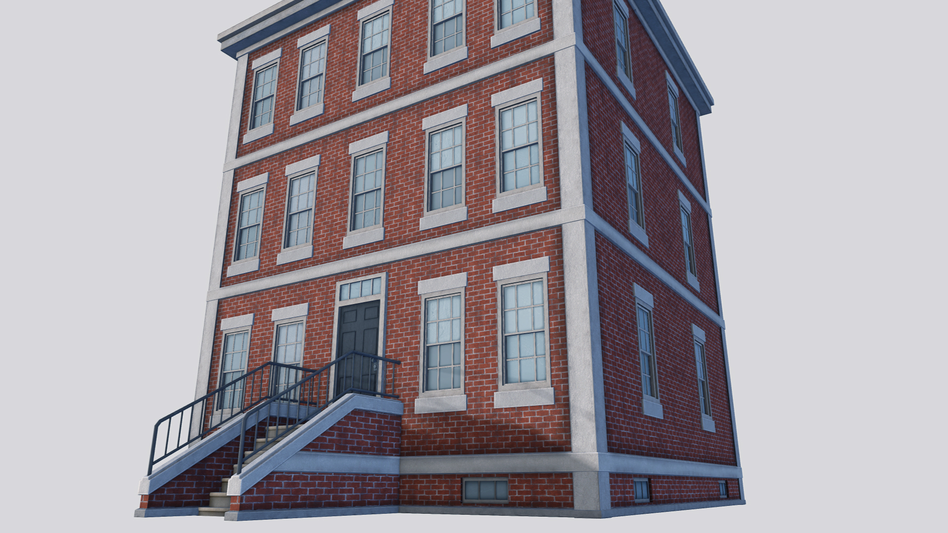 boston buildings pack 01 3d model