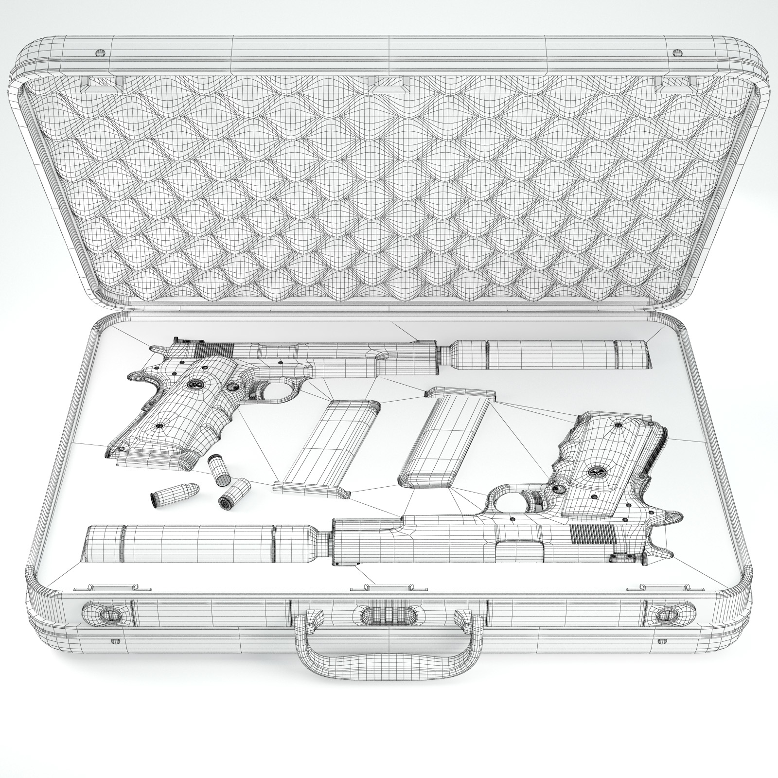 3d model amt hardballer silverballer