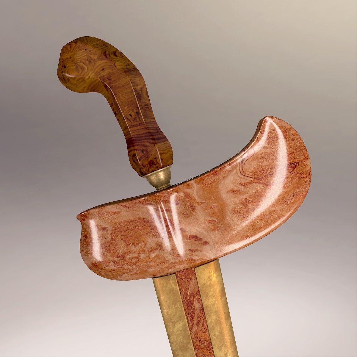 3d model keris gayam yogyakarta