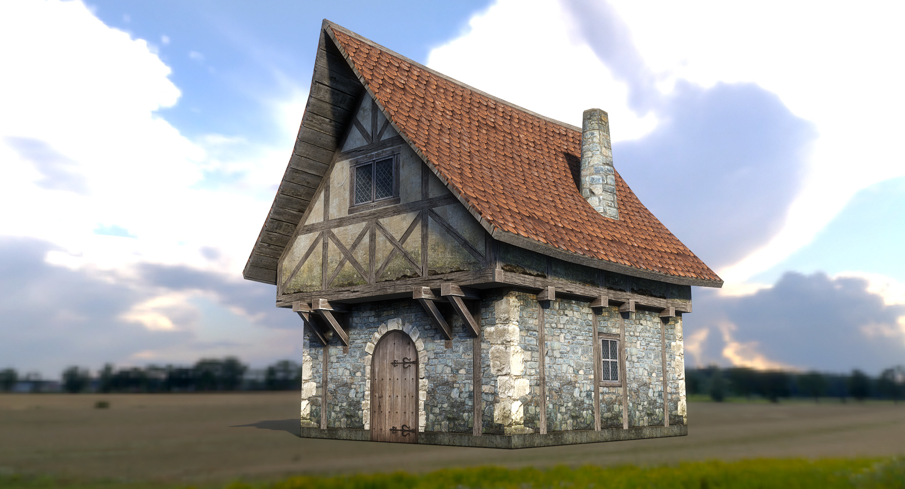 medieval fantasy house 3d max