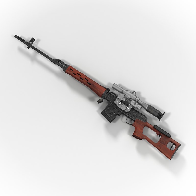 max russian svd rifle wooden