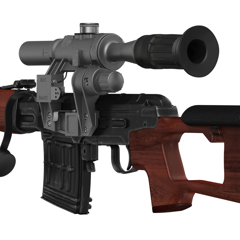 max russian svd rifle wooden