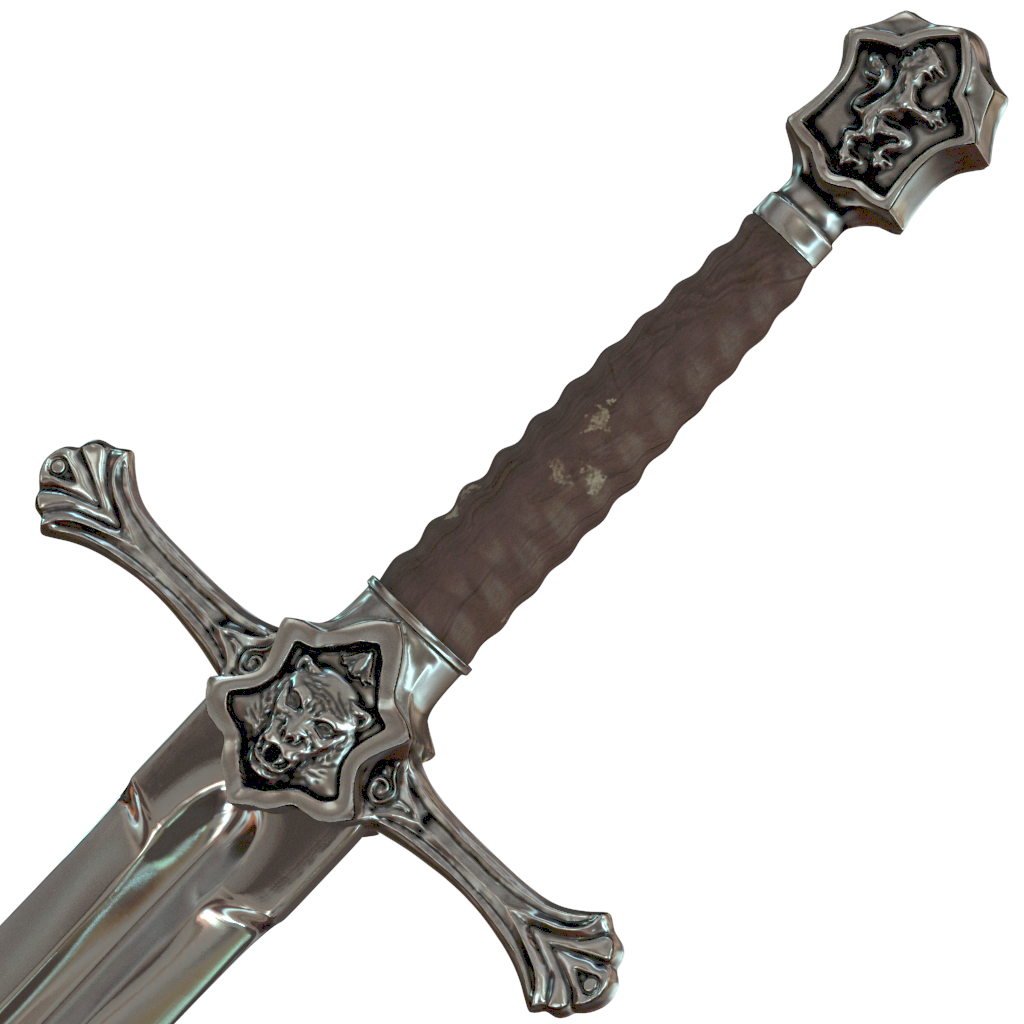 3d model realistic sword