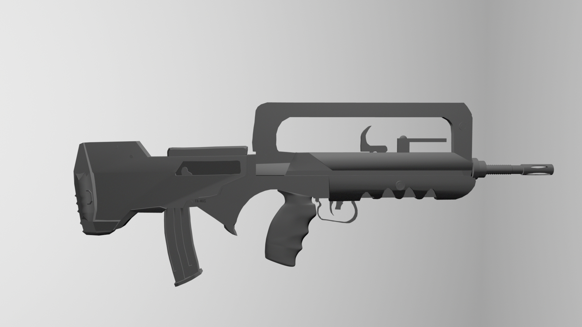 3d famas gun model