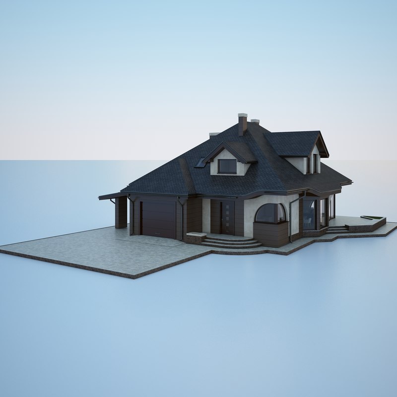 cottage 3d model