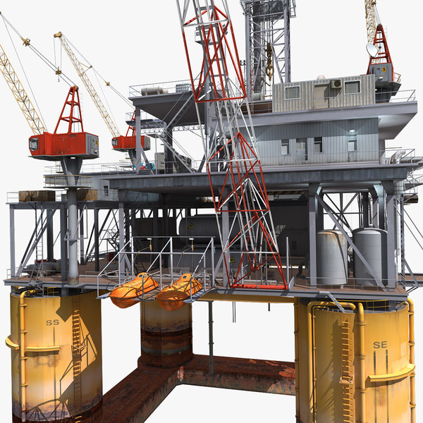 oil rig 3d max