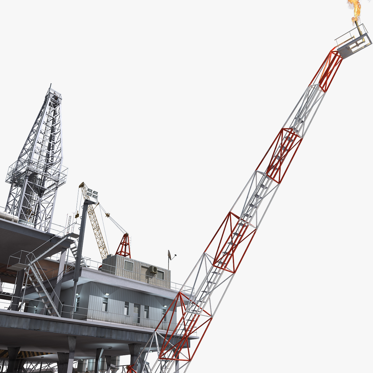 oil rig 3d max