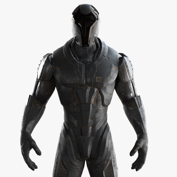 nano armor 3d model