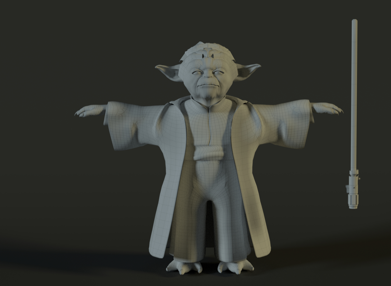 yoda 3d model