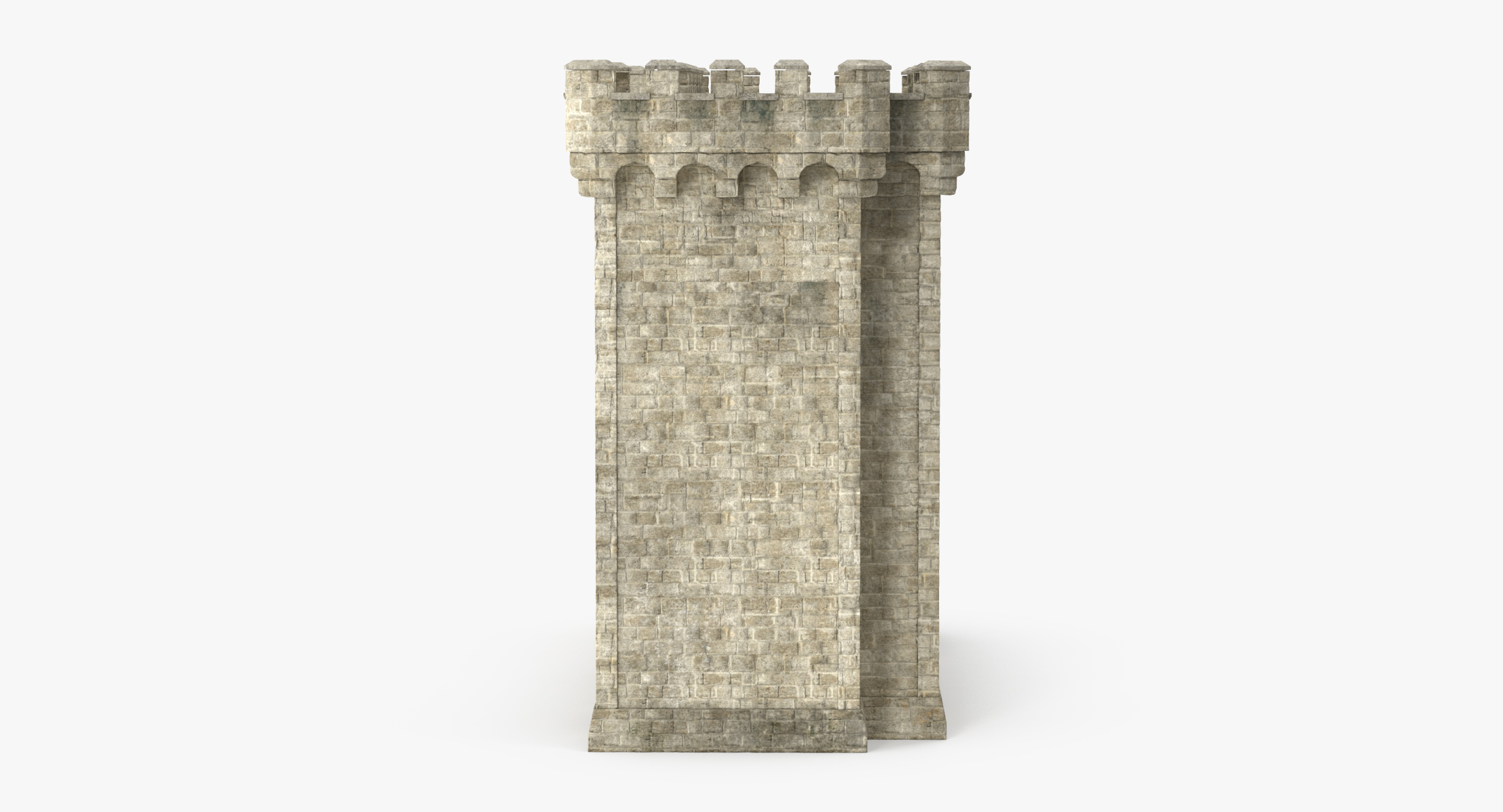 3d model castle gatehouses