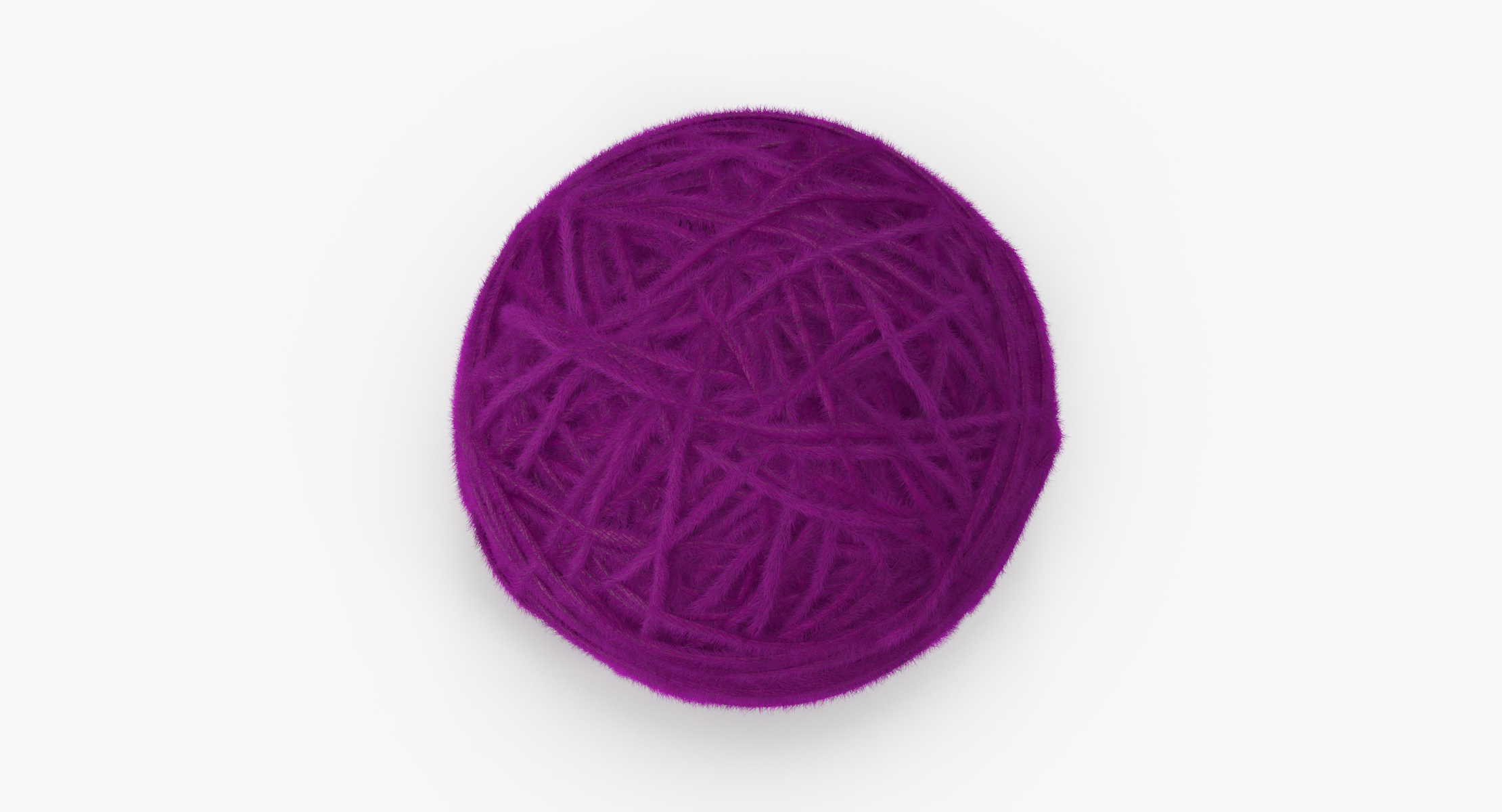 purple ball yarn 3d model