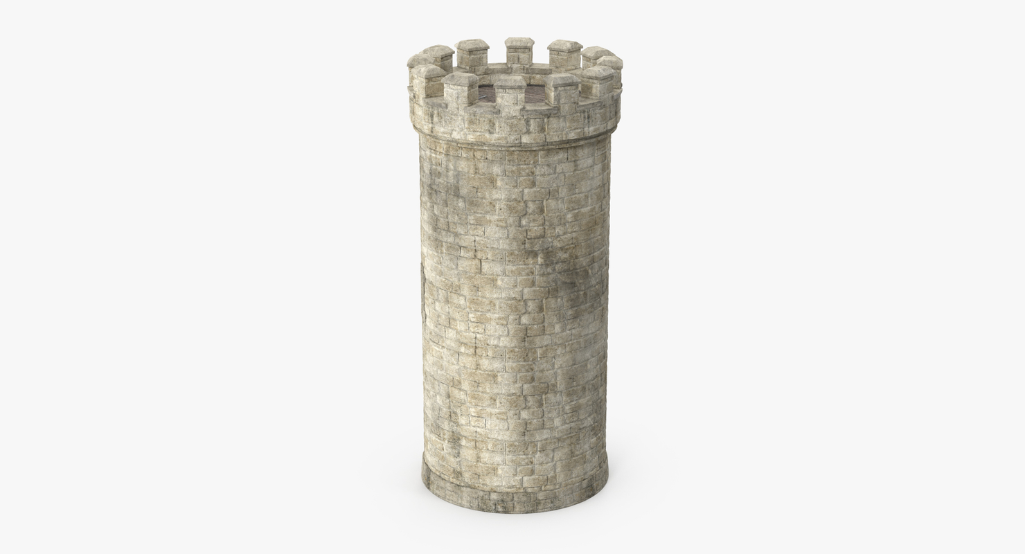 square turrets 3d model