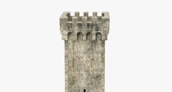 square turrets 3d model