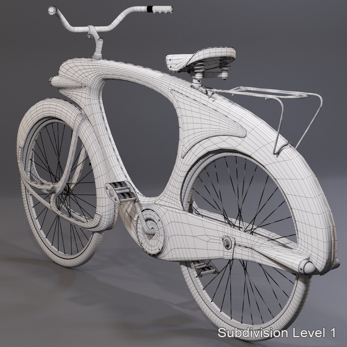 vintage bicycle 3d model