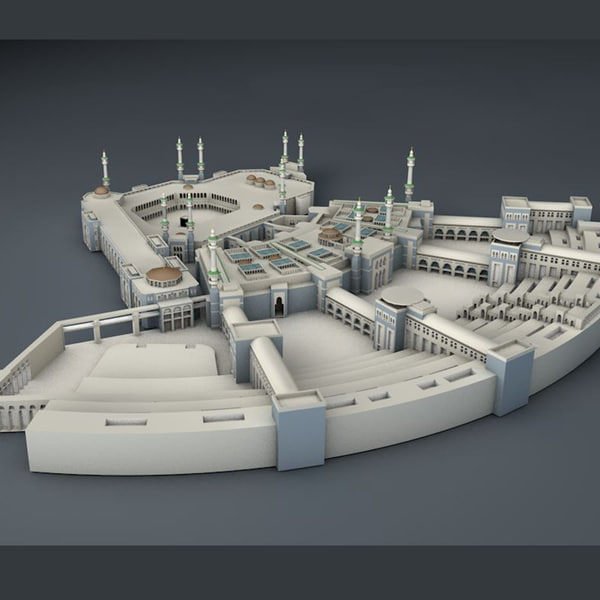 masjid haram 3d max