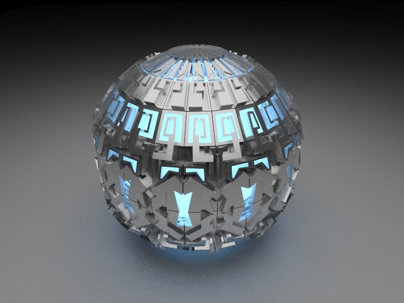 3d alien artifact