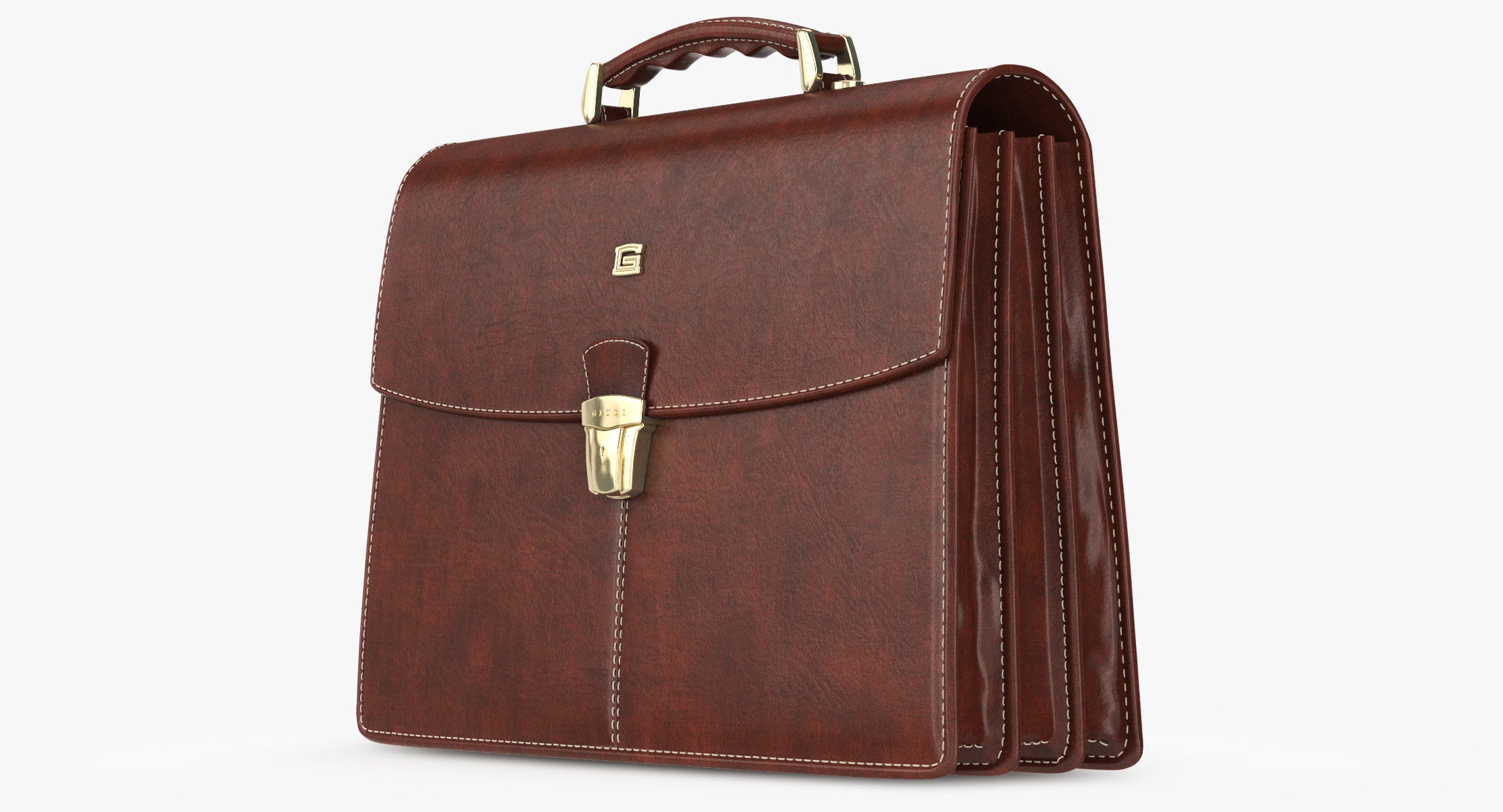 giudi leather classic briefcase max