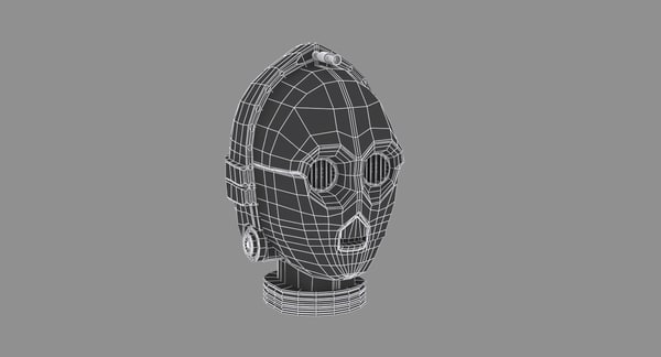 c-3po head 3ds