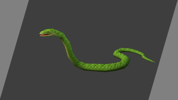 3d model snakes pack animations