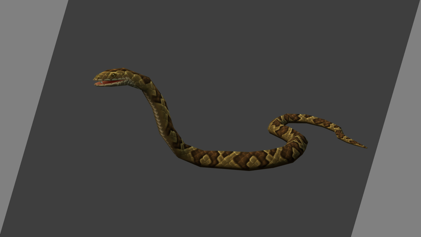 3d model snakes pack animations