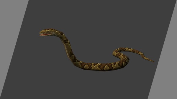 3d model snakes pack animations