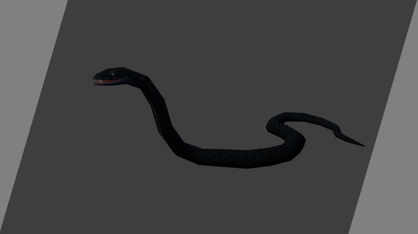 3d model snakes pack animations