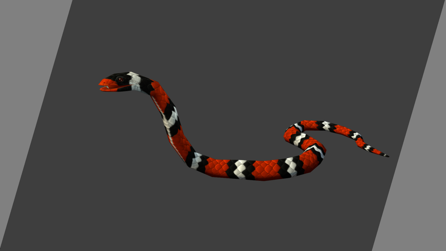 3d model snakes pack animations