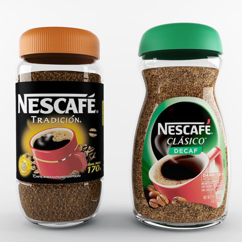 3d model coffee nescafe