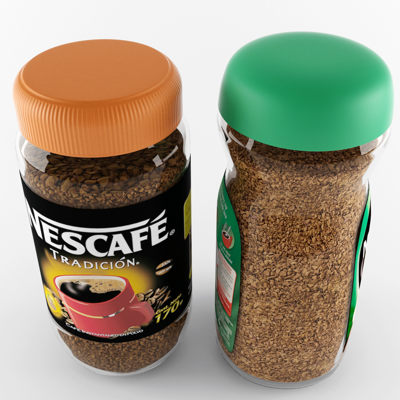 3d model coffee nescafe