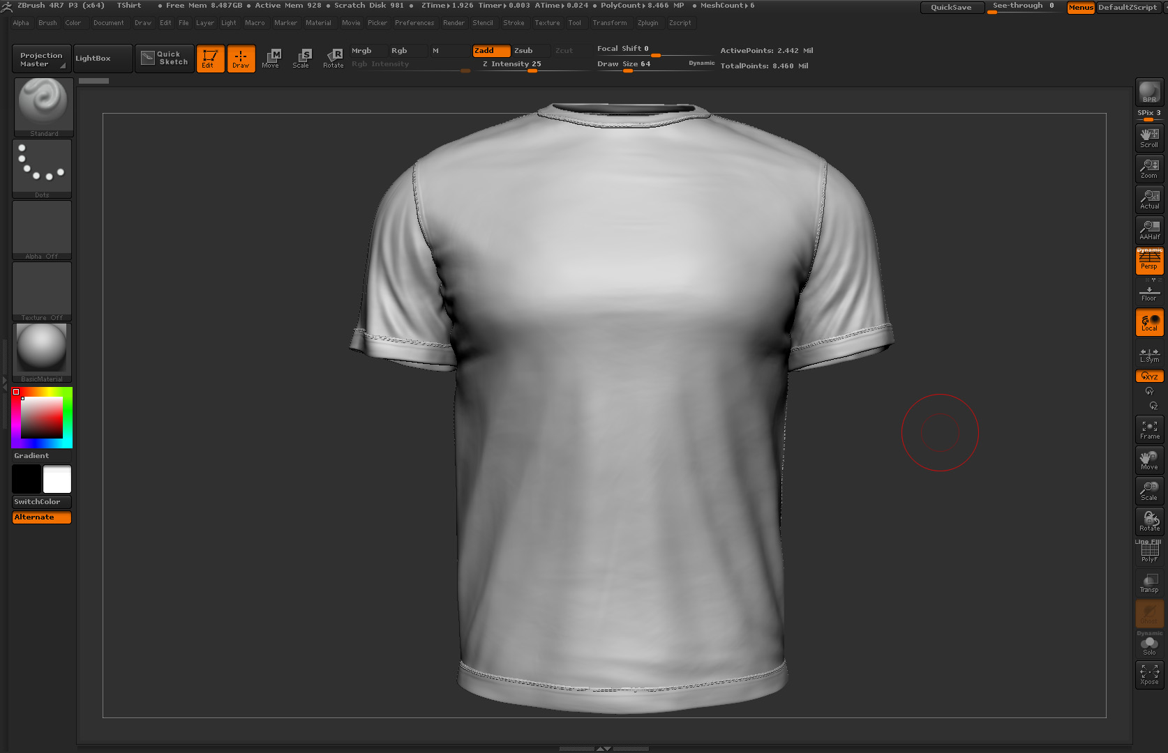 t-shirt t shirt 3d model