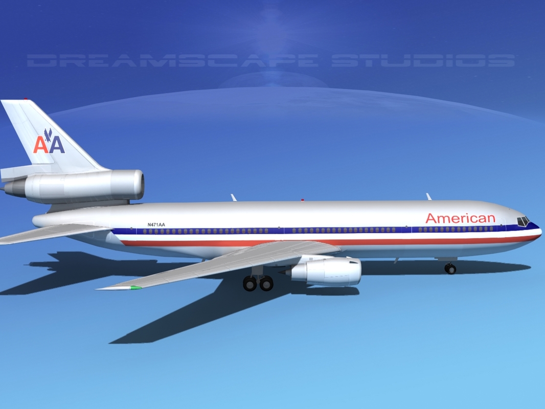 3d douglas dc-10