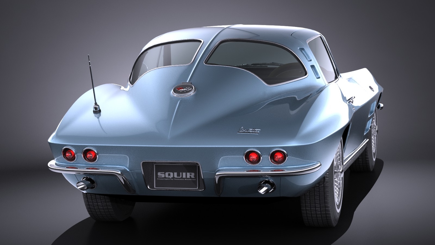chevrolet corvette c2 3d model