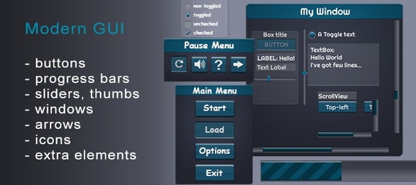 General PNG ui gui skin