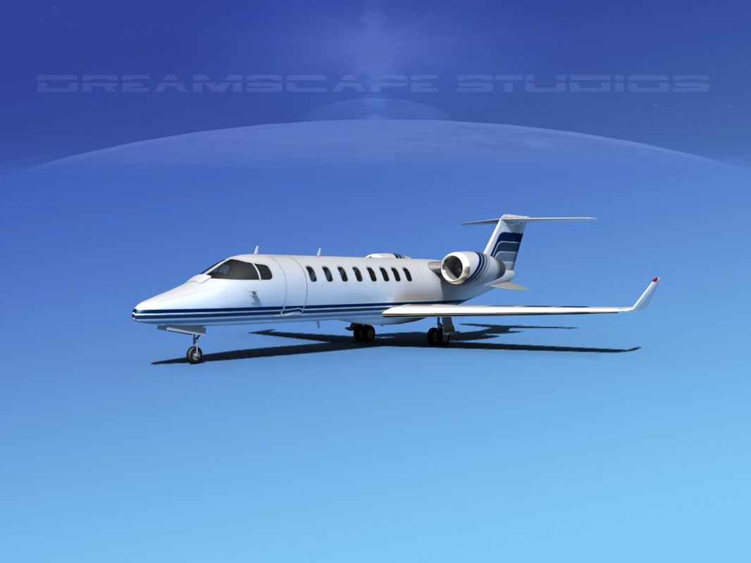 bombardier lear jet 45 3d model