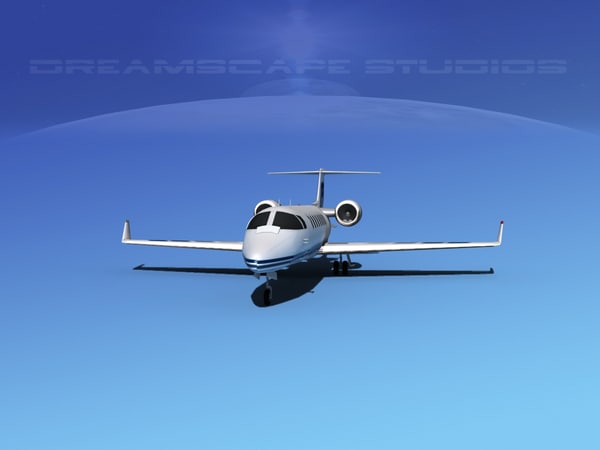 bombardier lear jet 45 3d model