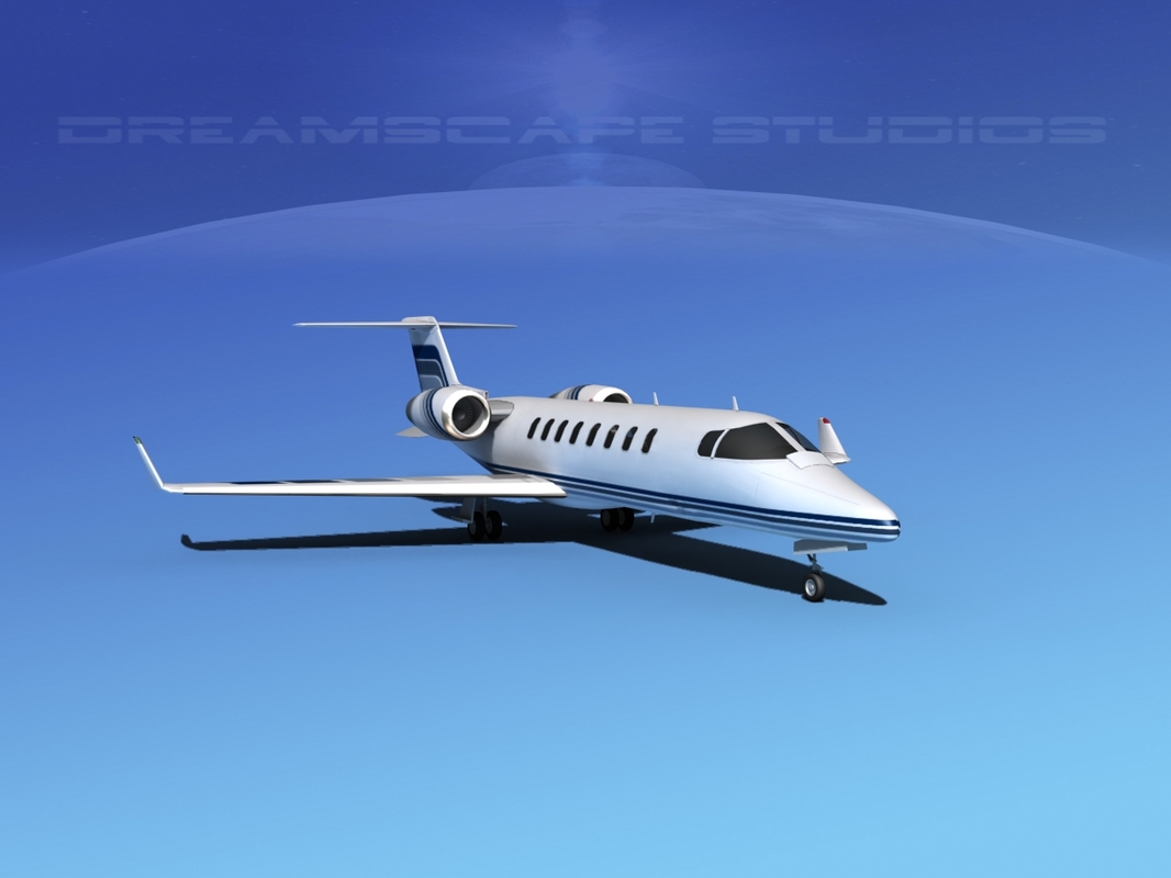 bombardier lear jet 45 3d model